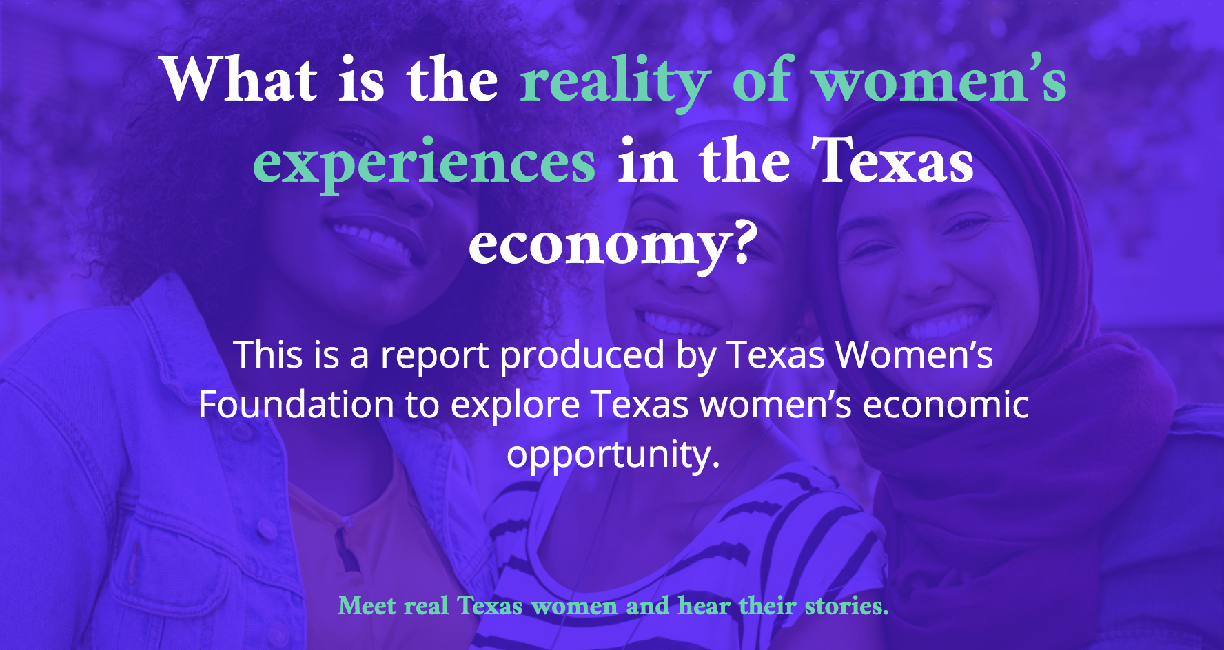 Read the Report - Economic Issues for Women in Texas